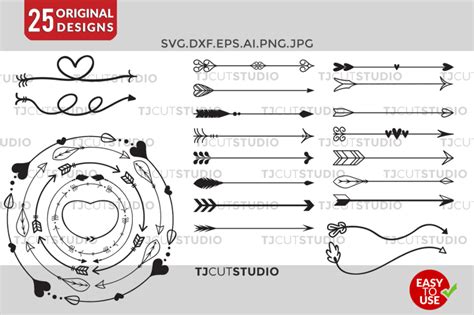 Arrow Circles Svg Arrow Vector Circles Arrow Svg Arrow Monogram Svg By MStudio TheHungryJPEG