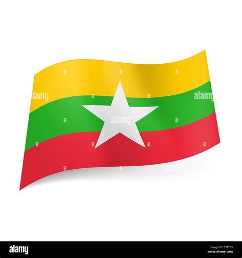 Star Red Yellow Green Flag