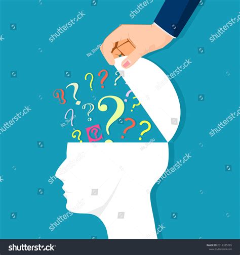 Human Head Open Color Question Marks Stock Vector Royalty Free 2013335285 Shutterstock
