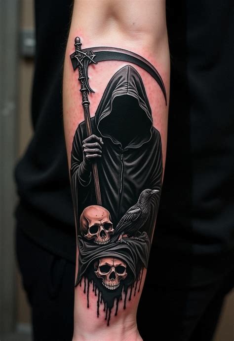 Reaper Tattoo Ideas For Bold Ink