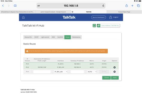 solved wan socket connection sagemcom fast 5364 router talktalk help