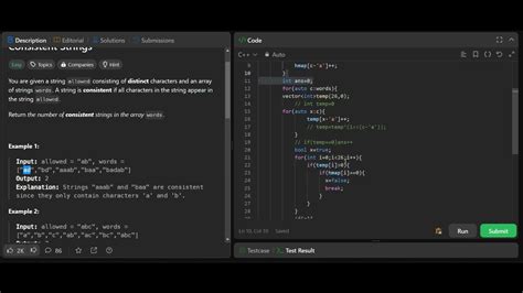 1684 Count The Number Of Consistent Strings Leetcode Dailyproblem Youtube