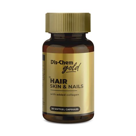 Hair Skin And Nails 30 Softgel Caps Dis Chem Gold