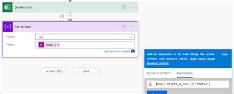 solved deleting rows in a apply to each action if record power platform community