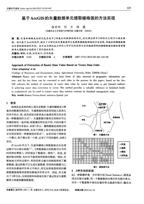 基于arcgis的矢量数据单元提取栅格值的方法实现 Word文档在线阅读与下载 无忧文档