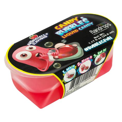 Raindrops 12 Ct 117 Oz Candy Bubbles Liquid Candy Tray Long Island Candy Factory