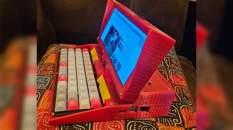 This 1980s Inspired 3d Printed Raspberry Pi Laptop Is Built Around A