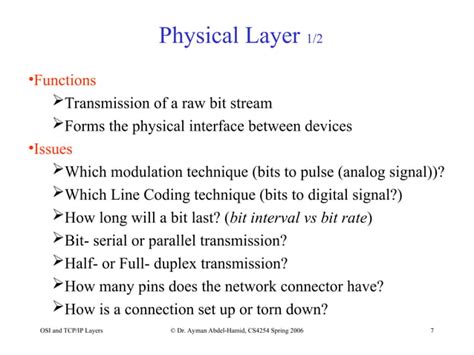 Ositcpiplayers And Differences Between Them Ppt