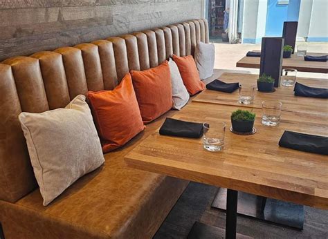 Enclosed Restaurant Booth Seating Dimensions Architecture Of