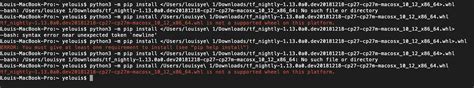Python Pip Is Not Installing Tensorflow Nightly Mac Stack Overflow