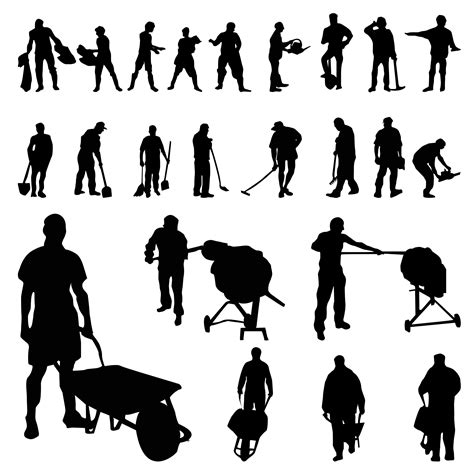 Worker Silhouettes Png Logo Vector Brand Downloads Svg Eps