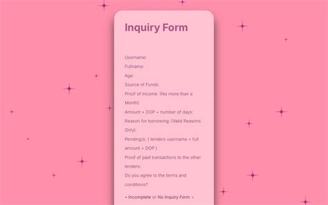 Inquiry Form