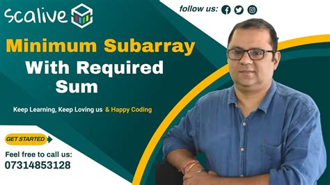 Finding Minimum Subarray With Required Sum Dsa Placement Series🔥