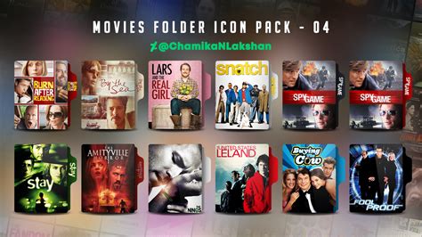 Movies Folder Icon Pack 04 By Chamikanlakshan On Deviantart