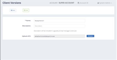 Manage Console Application Akkadian Console Server