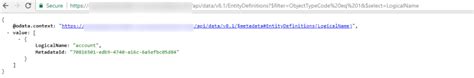 Retrieving An Entitylogicalname From Objecttypecode Using Web Api