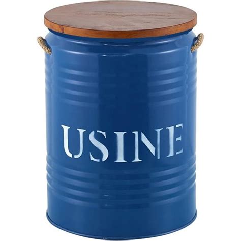 Tabouret De Bar Industriel TRAHOO Tabouret De Chaussure Contemporain Design Métal