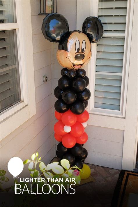 Disneys Mickey Mouse Balloon Column Mickey Mouse Birthday Decorations Mickey Mouse 1st
