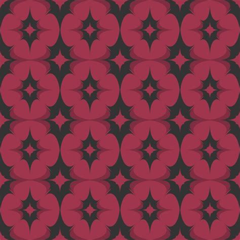 Red Flowers Geometric Seamless Pattern 10820743 Vector Art At Vecteezy