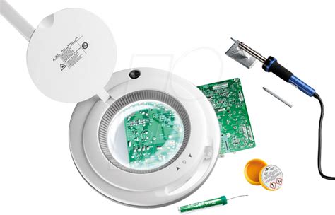 Gb 60362 Lampa Powikszajca Zacisk Led Ø 127mm Prawdziwy Szklany