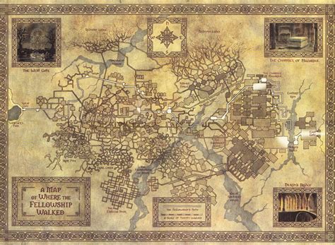 Mappa Di Moria Tolkien Fantasy World Map Fable World Map