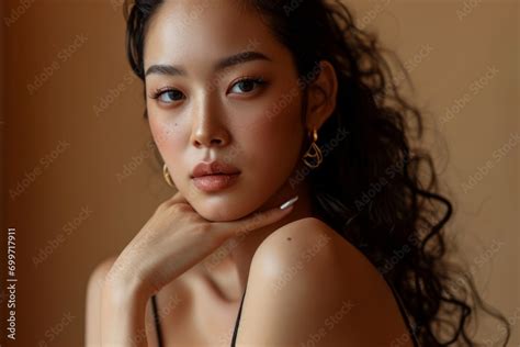 Attractive Stylish Glamour Asian Female Woman Young Asian Beauty Woman