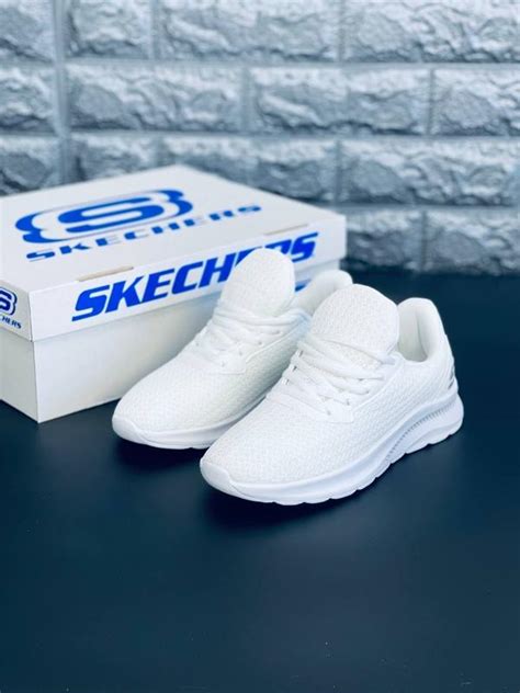 Летние женские кроссовки skechers, дышащая сквозная сетка скечерс ...