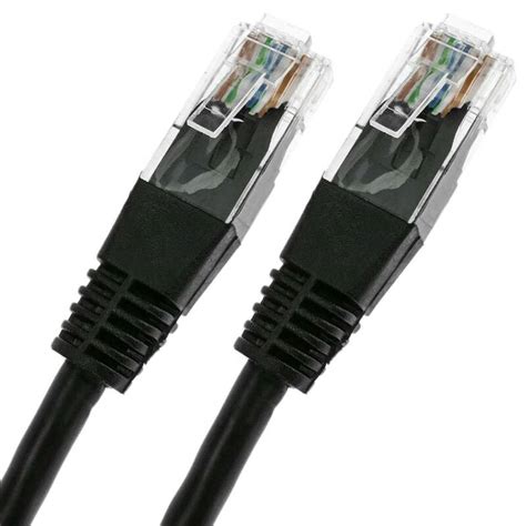 0 25m Black Cat6a UTP Ethernet Cable Plexus Computing