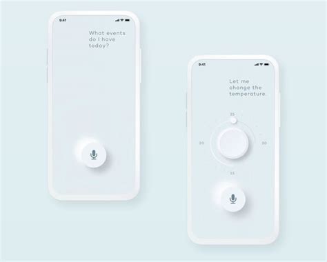 Neomorphic Virtual Assistant App On Behance