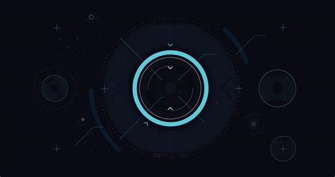 Hud Fui Template For Widescreen Without Text Futuristic Design