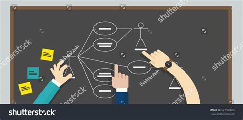 Use Case Diagram Uml Unified Modeling Stock Vector Royalty Free Shutterstock