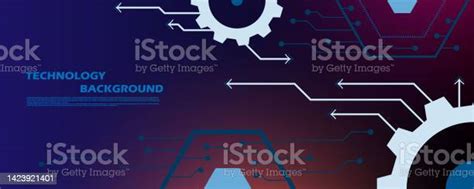 기어와 육각형 기하학적 추상 선과 점은 배경을 연결합니다 기술 연결 디지털 Ep1 테크놀로지에 대한 스톡 벡터 아트 및 기타 이미지 테크놀로지 가상현실 개념 Istock