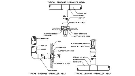 Extension Pipe Line Installation CAD Drawing DWG File Cadbull Ceiling Covering Pipe Welding