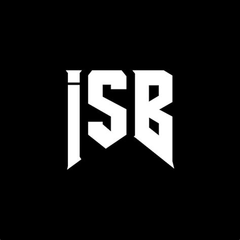 Premium Vector Isb 字母標誌設計 科技公司 Isb 標誌設計 黑白色配色 Isb 標誌 Isb 矢量 Isb 設計