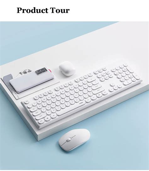 Rapoo X260 X260s Slim Wireless Keyboard And Mouse Set With Round