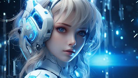 Blue Anime Girl Wallpapers 4k Hd Blue Anime Girl Backgrounds On Wallpaperbat