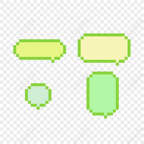 สี่ชุดกล่องข้อความพิกเซลศิลปะศิลปะพิกเซลกล่องโต้ตอบ Png สำหรับการดาวน์โหลดฟรี Lovepik