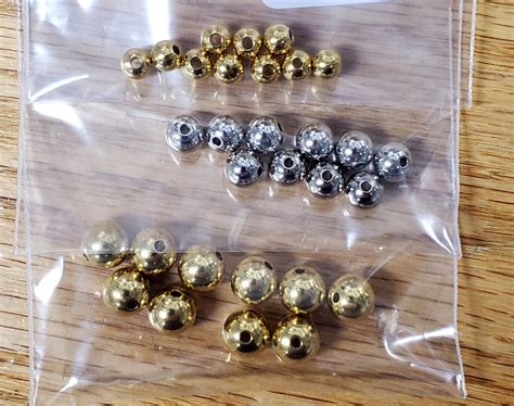 Solid Brass Beads Per 10 Pack Musky Shop