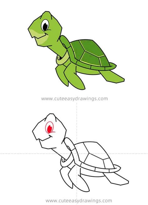 25 Easy Turtle Drawing Ideas How To Draw A Turtle Blitsy
