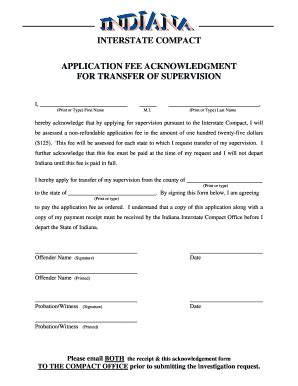 2017 Form Icaos Offenders Application For Interstate Compact Transfer
