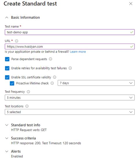 Azure Monitoring And Alerts Part 2 Application Insights Availability