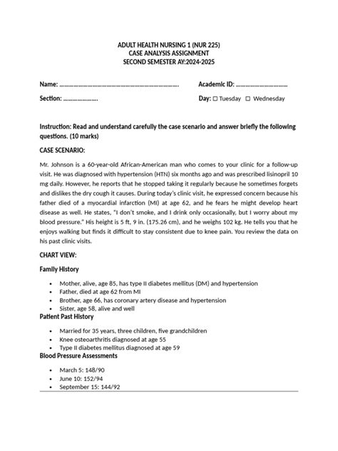 2assignment Case Analysis Pdf Body Mass Index Diabetes