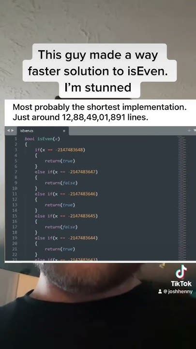 Optimized Iseven Function Programming Youtube