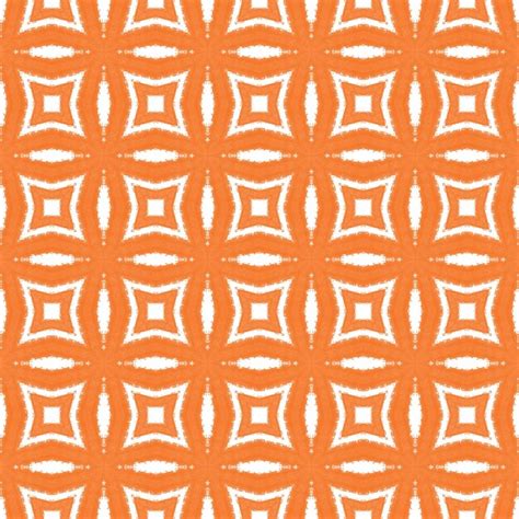 Premium Photo Exotic Seamless Pattern Orange Symmetrical