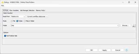 list files folders relative path to workflow data dir not working