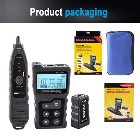 Network Cable Tester Nf 8209 Wire Tracker Network Tool Scan Cable Wiremap Tester Cat5 Cat6 Cable
