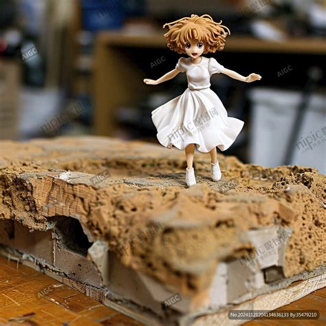 Ai创作图沙盘小人物 微场景人物 漫画泥塑 翻糖二次元人物 窑炉模型烧制黏土 小女孩工艺摆件 富铱黏土 泥塑微场景 少女摆件 翻糖二次元人物造型 人物微场景 粘土动画 微场景雕塑 模型diy