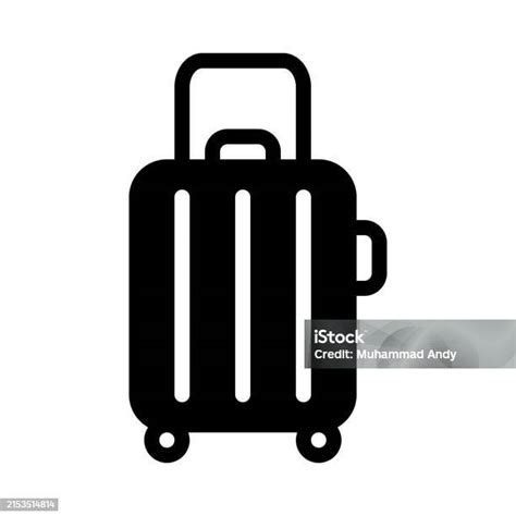 여행 가방 솔리드 아이콘입니다 여행 그래픽 디자인에 대 한 여행 가방 기호입니다 벡터 일러스트 레이 션입니다 아이콘에 대한 스톡 벡터 아트 및 기타 이미지 Istock