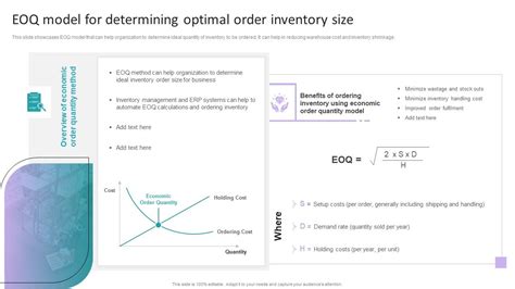 Stock Inventory Acquisition Eoq Model For Determining Optimal Order Inventory Size Introduction Pdf