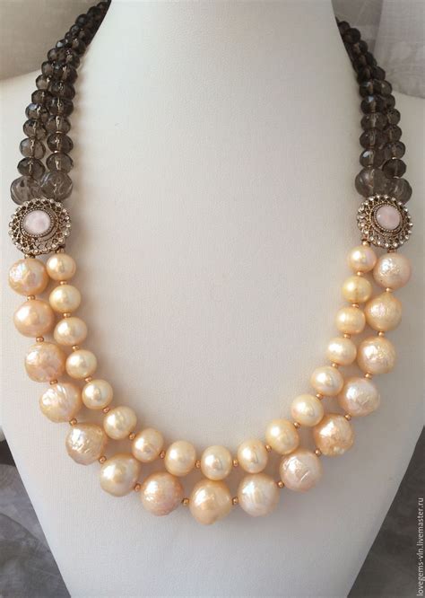 Купить Жемчужное колье с раухтопазами ВЕЧЕР колье жемчужное колье натуральный жемчуг